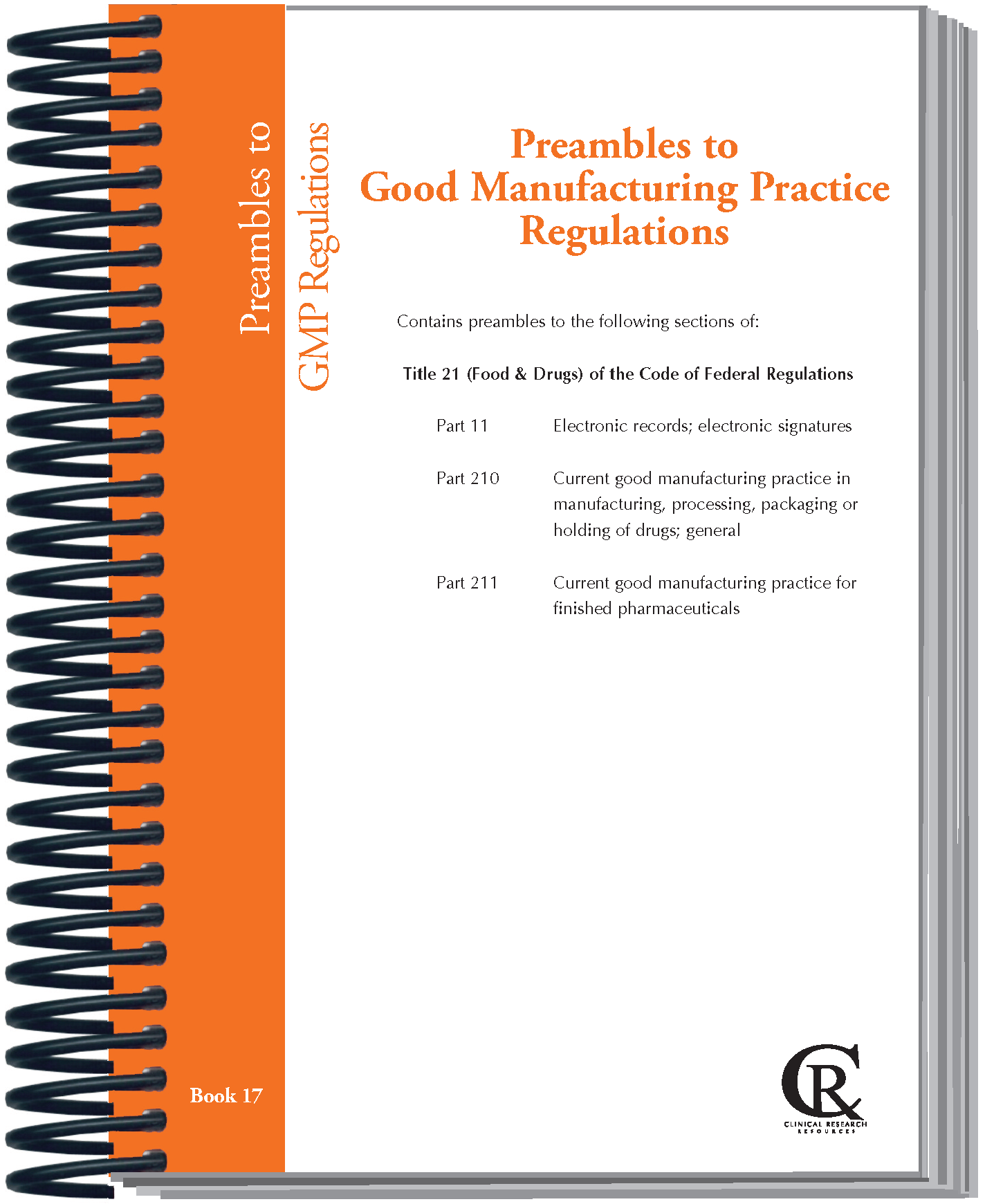 Book 17: 2024 Preambles to Good Manufacturing Practice Regulations ...