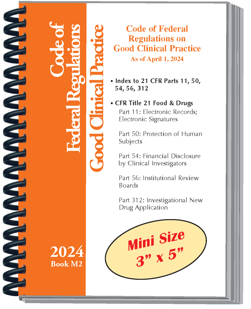 Book M2: 2024 Mini Pocket-Sized (3" x 5") Code of Federal Regulations ...